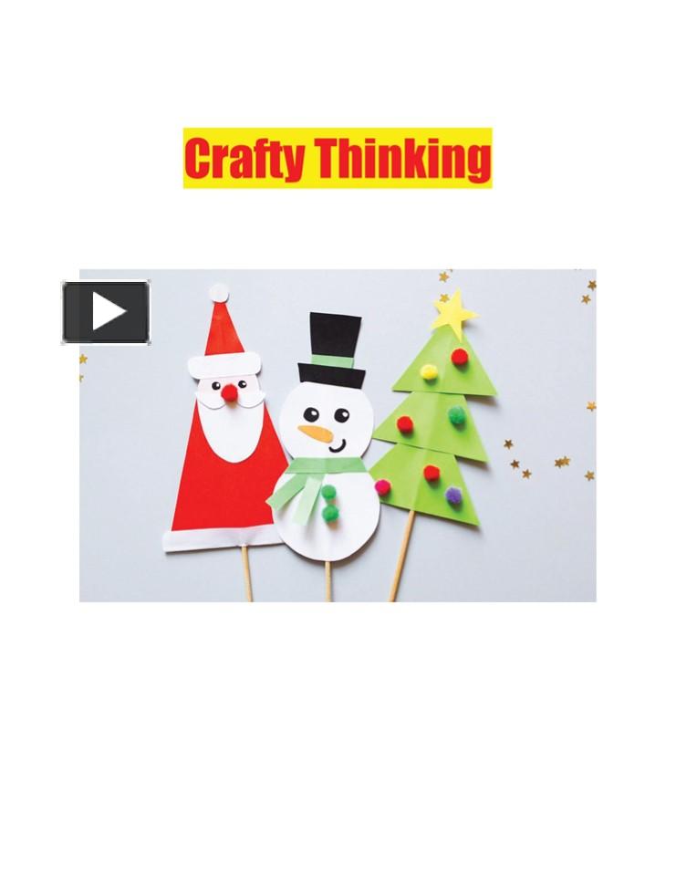 PPT – Crafty Thinking Holiday Craft Ideas PowerPoint presentation ...