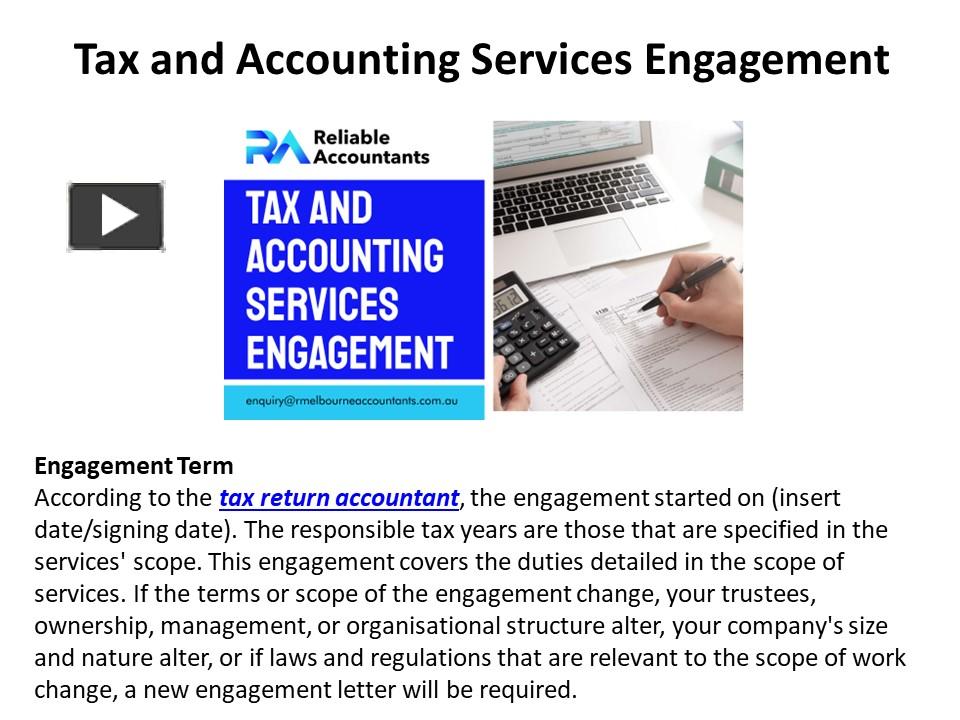 PPT – Tax and Accounting Services Engagement PowerPoint presentation ...