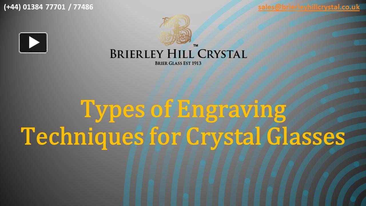 Types of engraving techniques for crystal glasses presentation | free ...