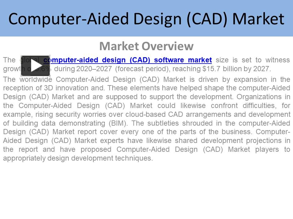 PPT – Computer-Aided Design (CAD) Market Research Report PowerPoint ...
