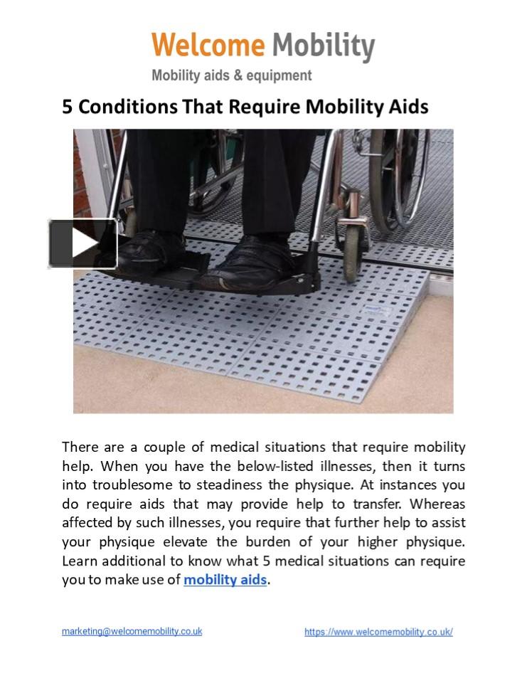 PPT – 5 Conditions That Require Mobility Aids PowerPoint presentation ...