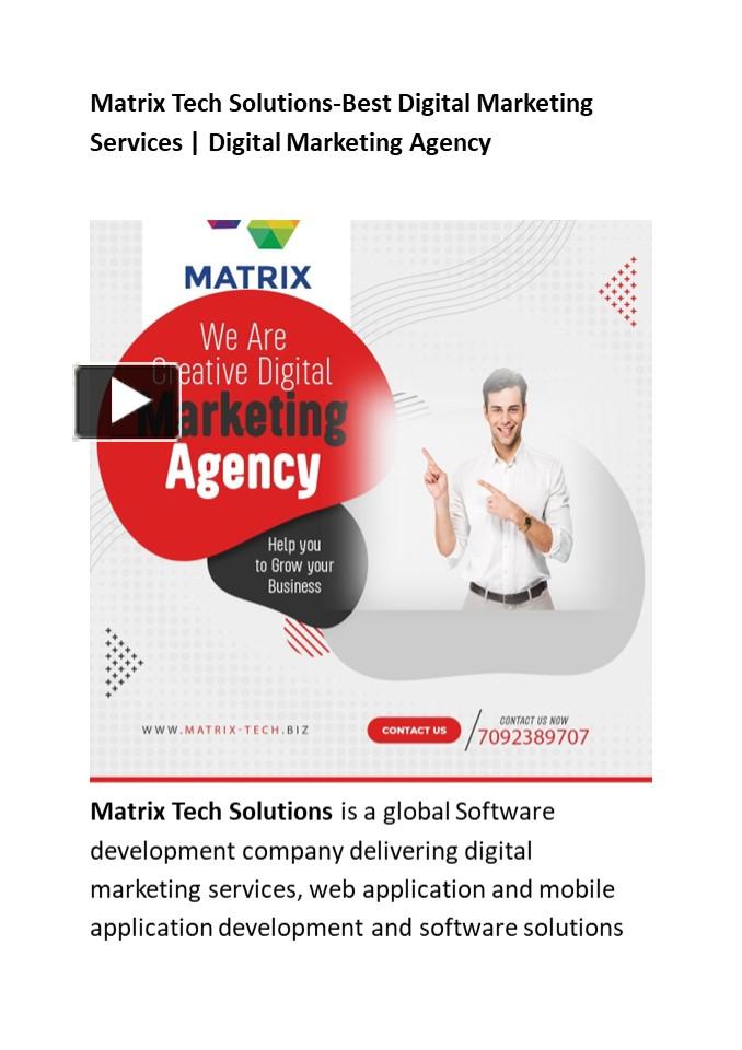 PPT – Matrix Tech Solutions-Best Digital Marketing Services PowerPoint ...