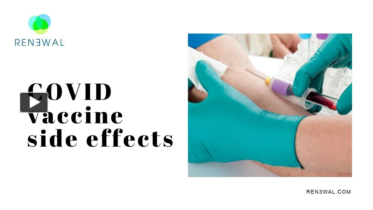 COVID vaccine side effects presentation | free to download