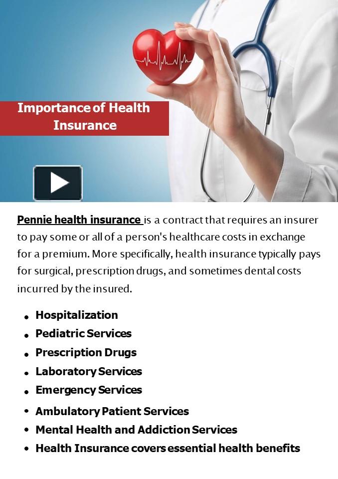 PPT – Importance of health insurance PowerPoint presentation | free to ...