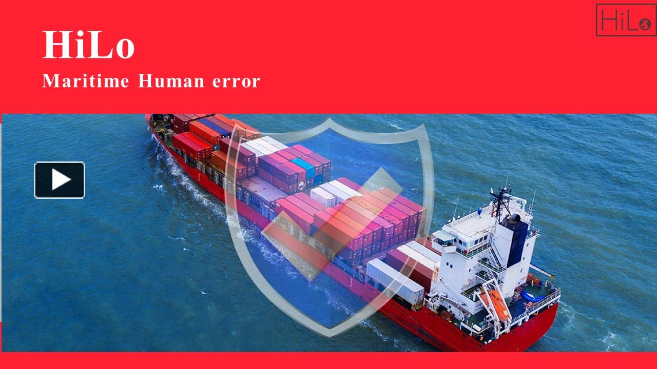 Maritime Human error presentation | free to download