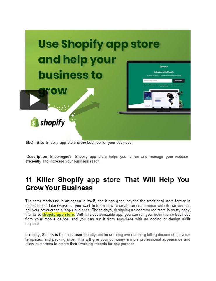 PPT – Shopify Development Company PowerPoint presentation | free to ...