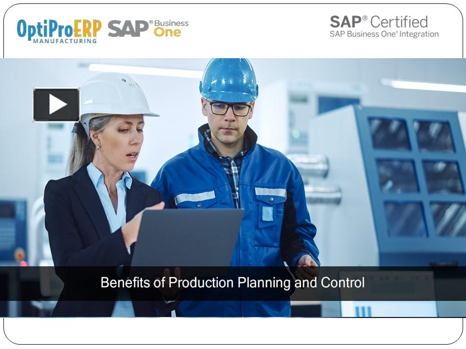 Benefits of Production Planning and Control presentation | free to download
