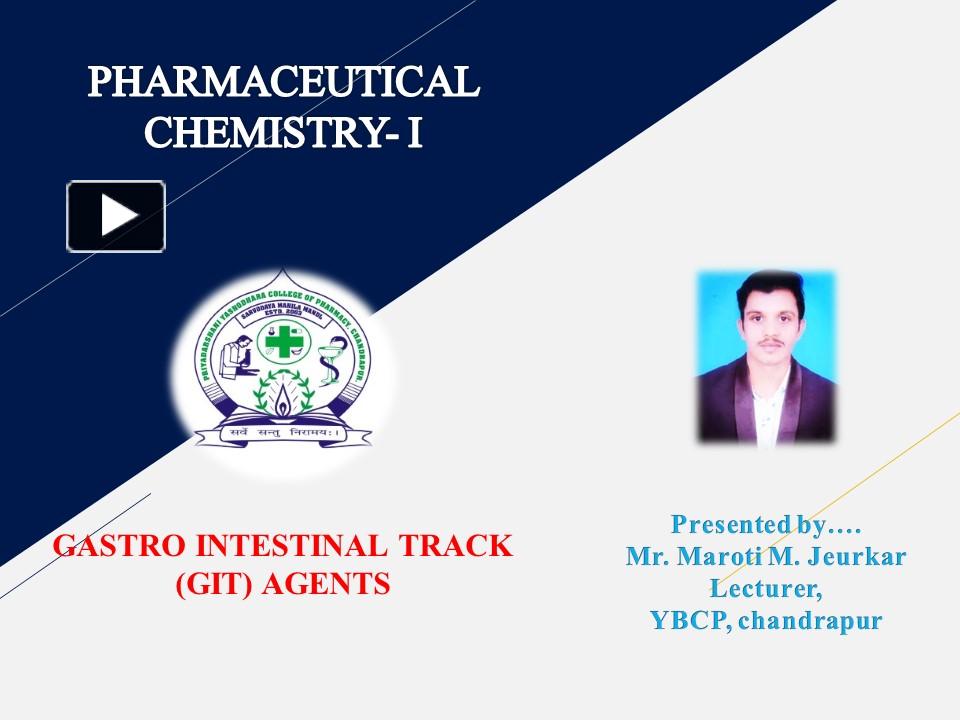 PPT – GASTRO INTESTINAL TRACK (GIT) AGENTS PowerPoint presentation ...