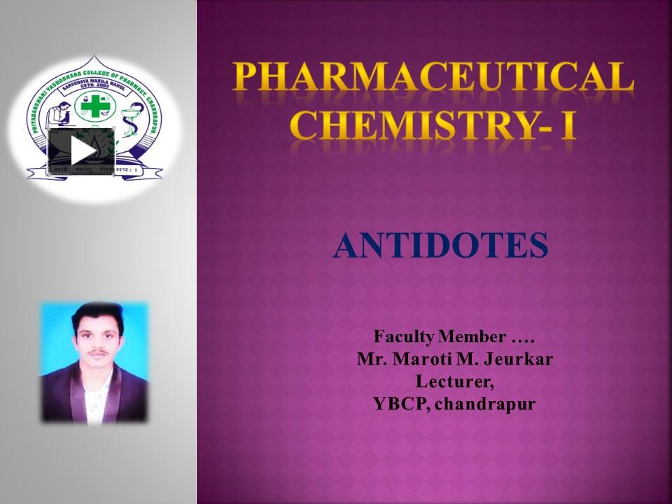 ANTIDOTES presentation | free to download