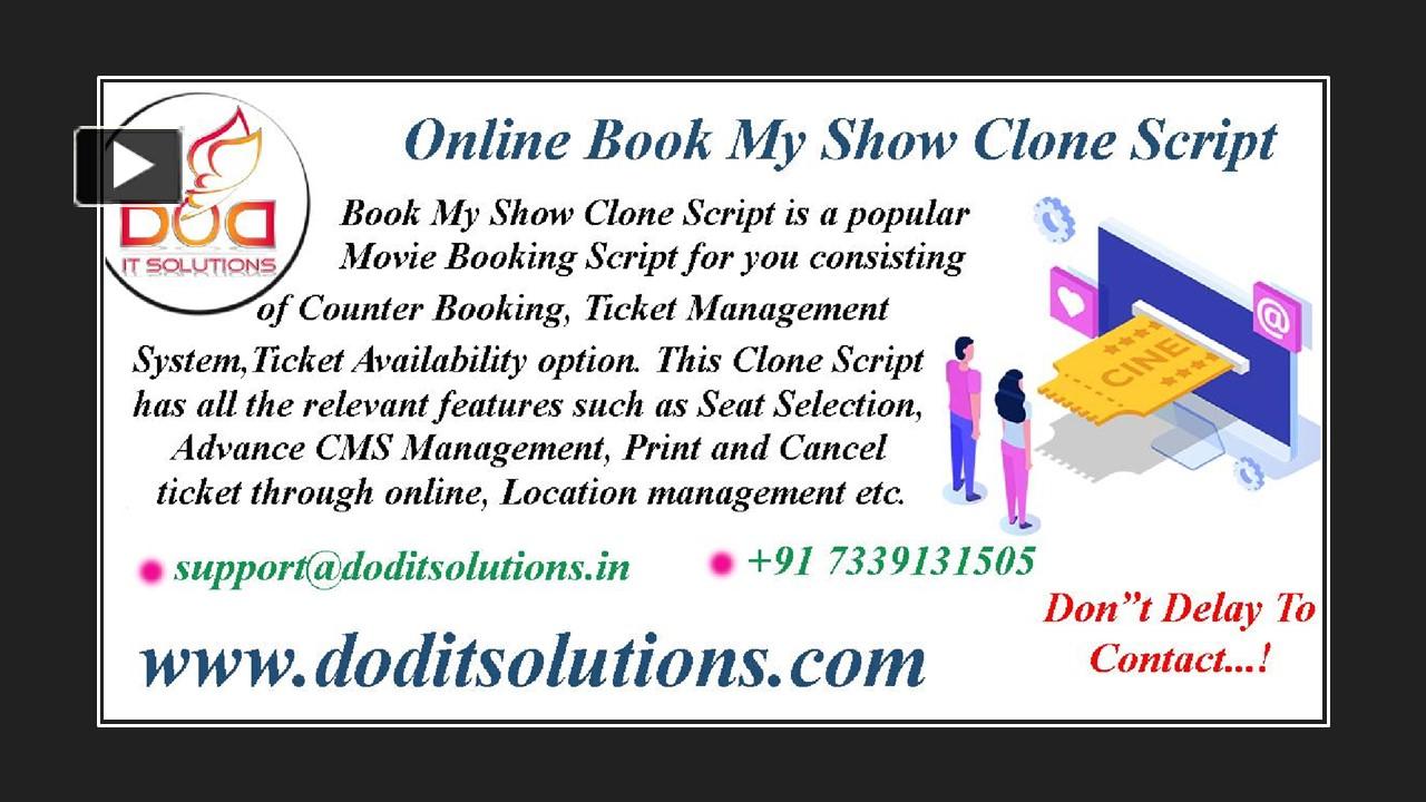 Online Best Book My Show Clone System - DOD IT SOLUTIONS presentation ...