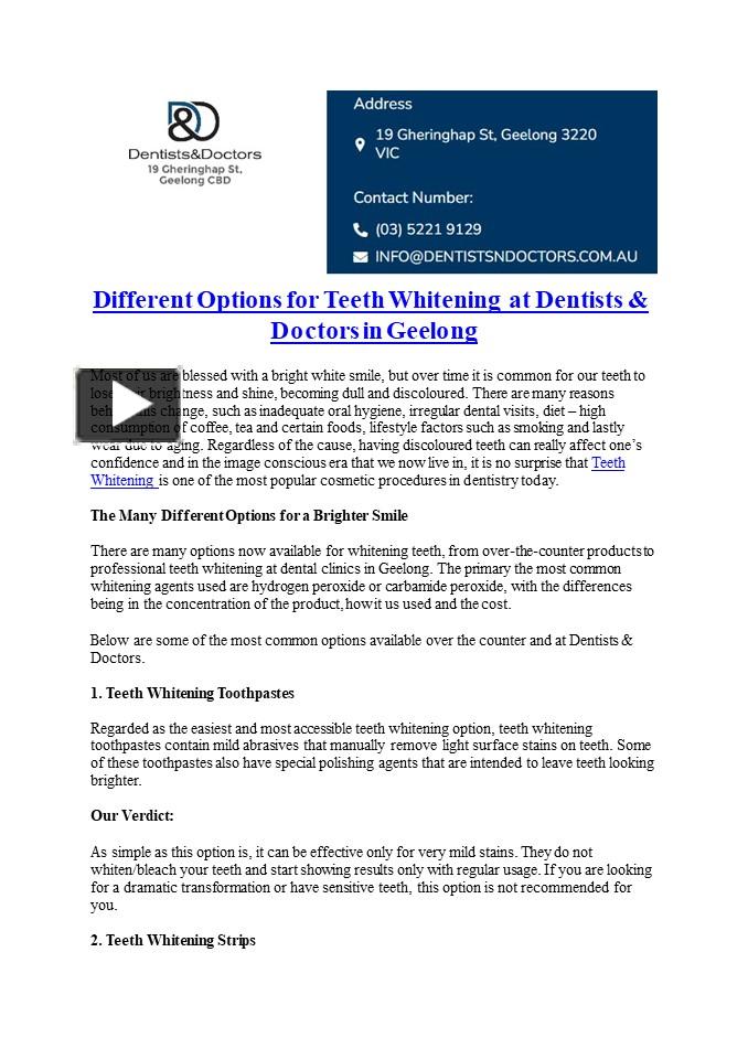 PPT – Wisdom Teeth Surgery in Geelong | Dentists & Doctors PowerPoint ...