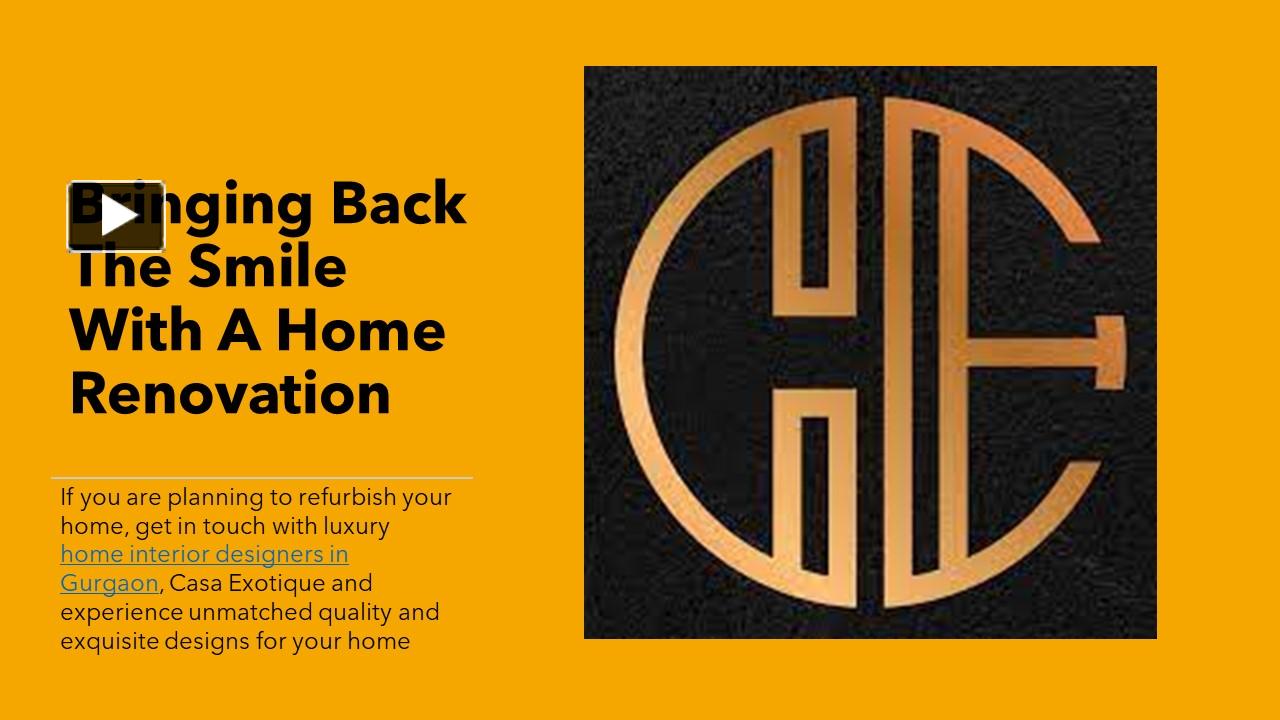PPT – Bringing Back The Smile With A Home Renovation PowerPoint ...