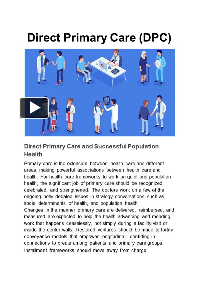 PPT – Benefits of Direct Primary Care PowerPoint presentation | free to ...