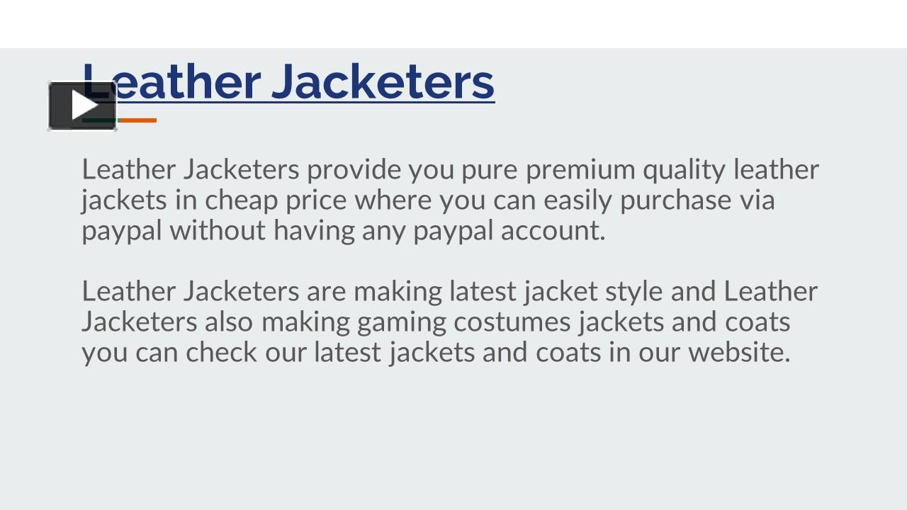 PPT – Leather Jacketers PowerPoint presentation | free to download - id ...