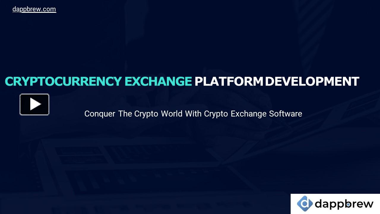 Ppt Cryptocurrency Exchange Platform Development In Usa Powerpoint