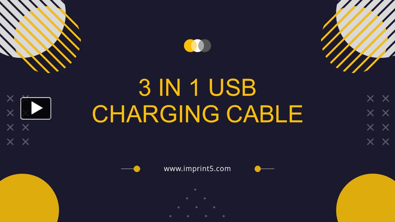 3 in 1 USB Charging Cable presentation | free to download