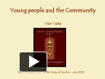 PPT – Young people and the Community PowerPoint presentation | free to ...