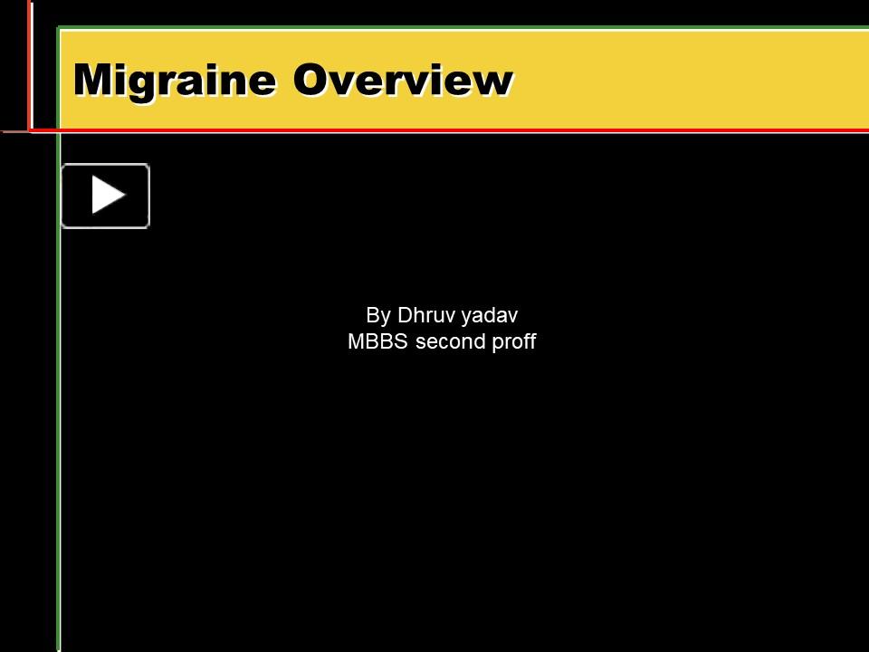 Migraine presentation | free to download