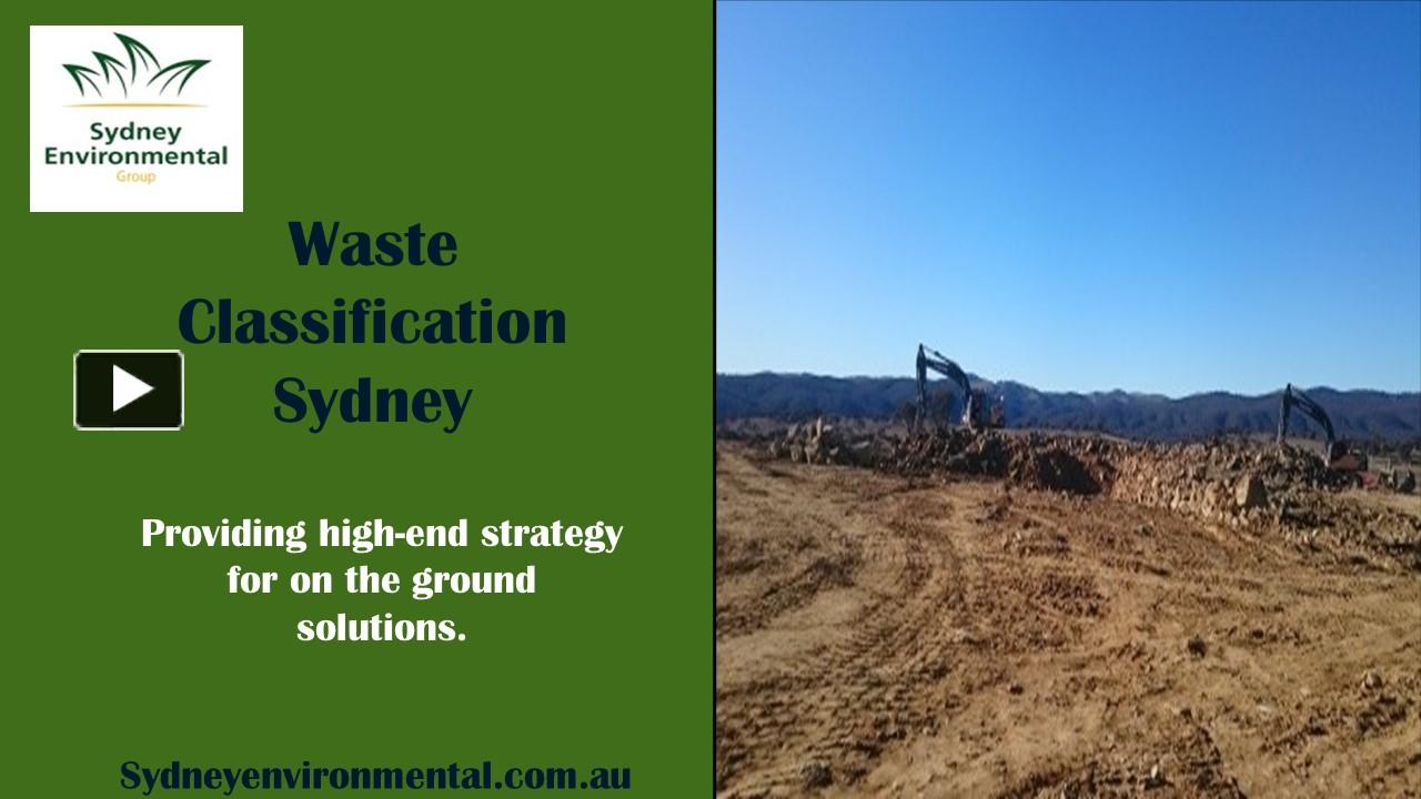 PPT – Waste Classification Sydney (1) PowerPoint presentation | free to ...