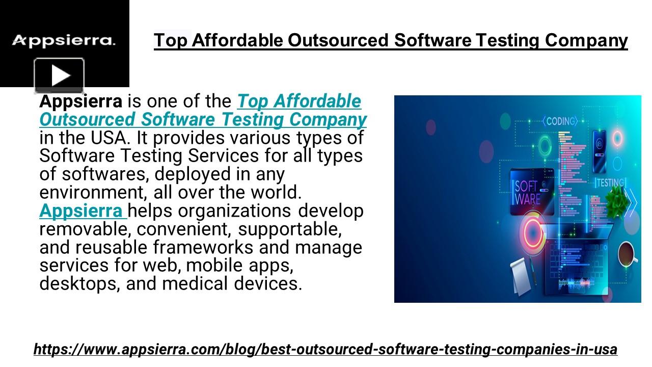 PPT – Top Affordable Outsourced Software Testing Companies PowerPoint ...