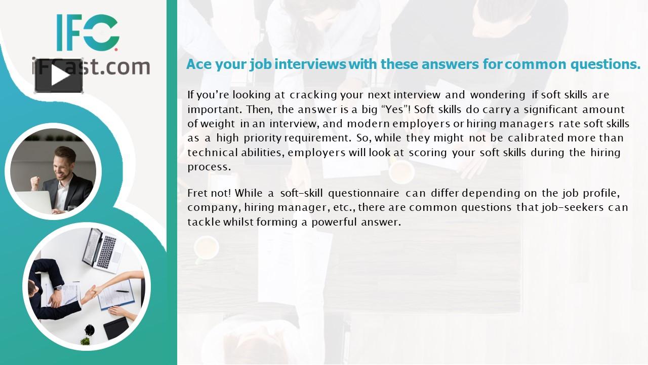 PPT – Ace your job interviews with these answers for common questions ...