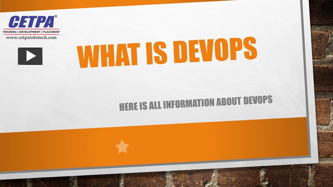 What is DevOps? presentation | free to download