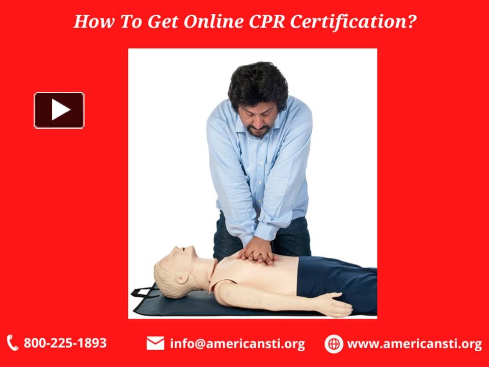 How To Get Online CPR Certification presentation | free to download