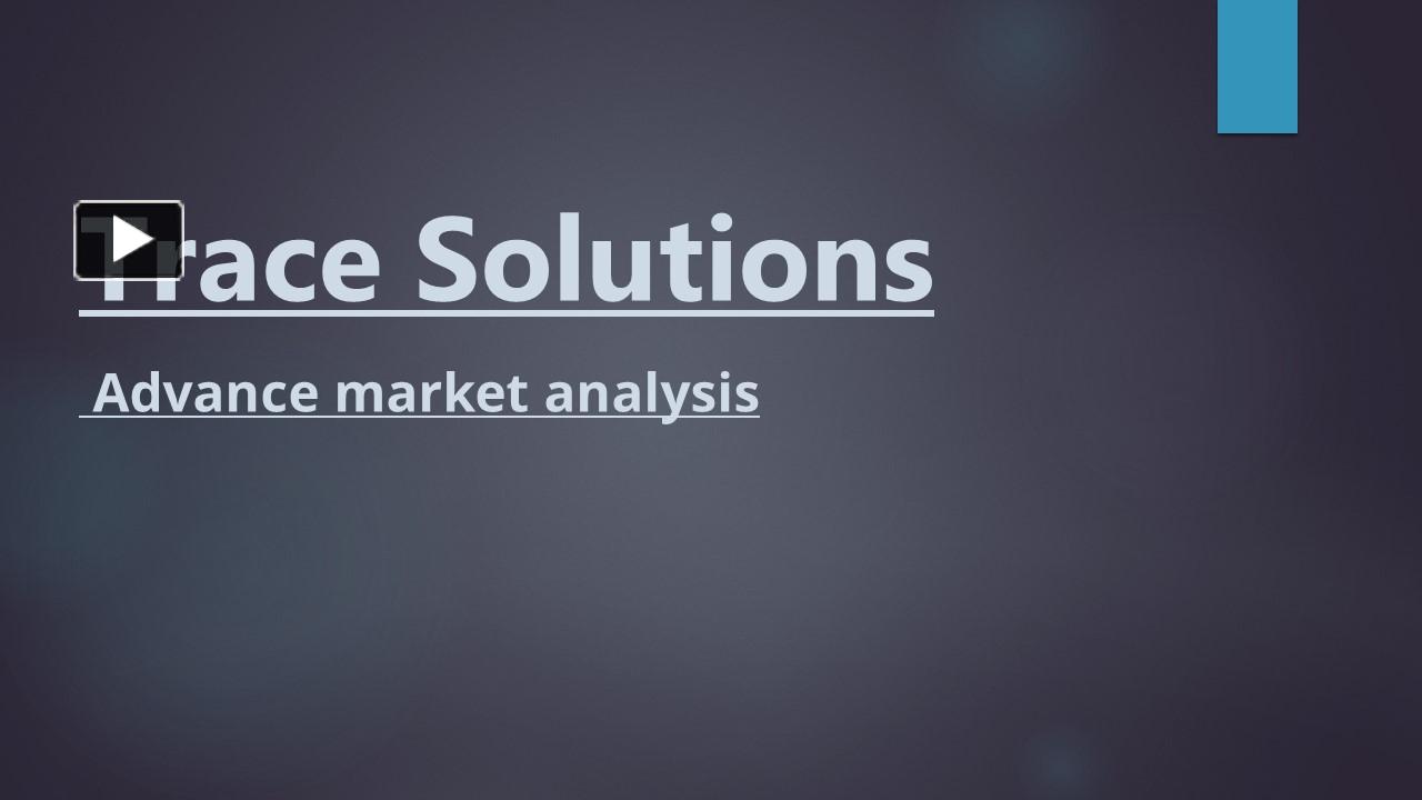 Trace Solutions presentation | free to download