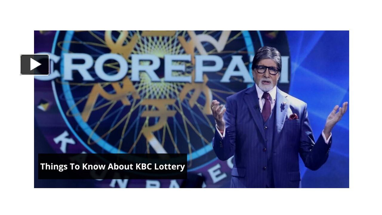 Things To Know About KBC Lottery presentation | free to download