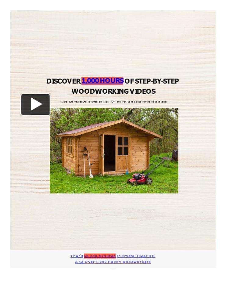 PPT – Access Hundreds of Woodworking VIDEO Tutorials PowerPoint ...