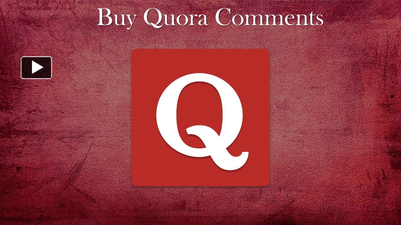 Achieve your Goal by Quora Comments presentation | free to download
