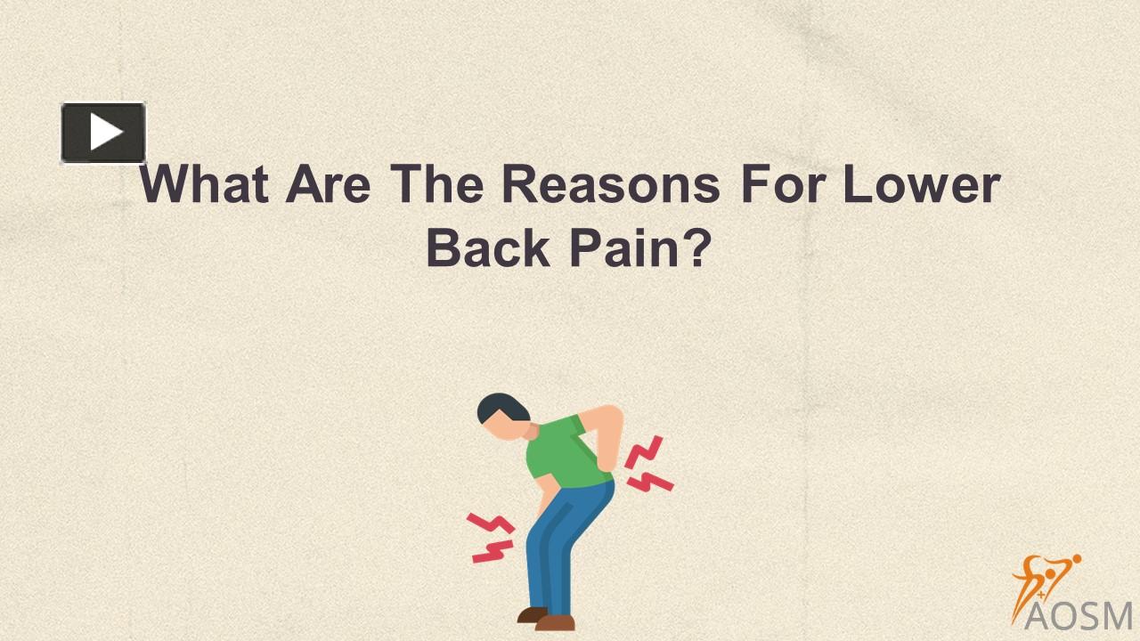 PPT – What Are The Reasons For Lower Back Pain? PowerPoint presentation ...