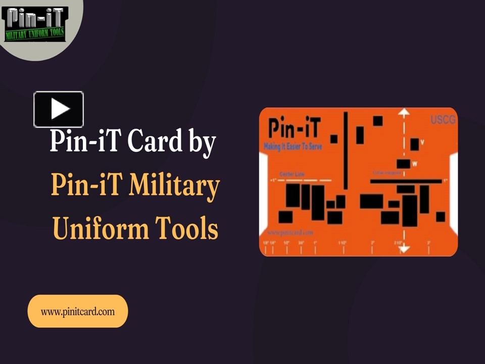 PPT – Pin-iT Card By Pin-iT Military Uniform Tools PowerPoint ...