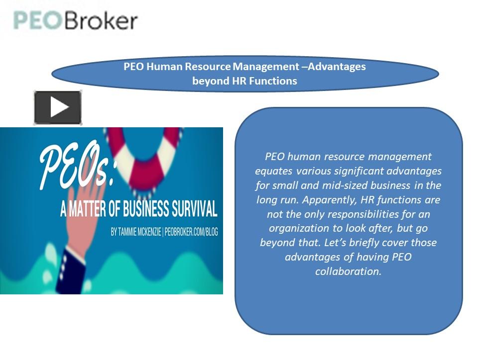 PEO Human Resource Management –Advantages beyond HR Functions ...