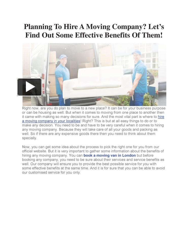PPT – Planning To Hire A Moving Company? Let’s Find Out Some Effective ...