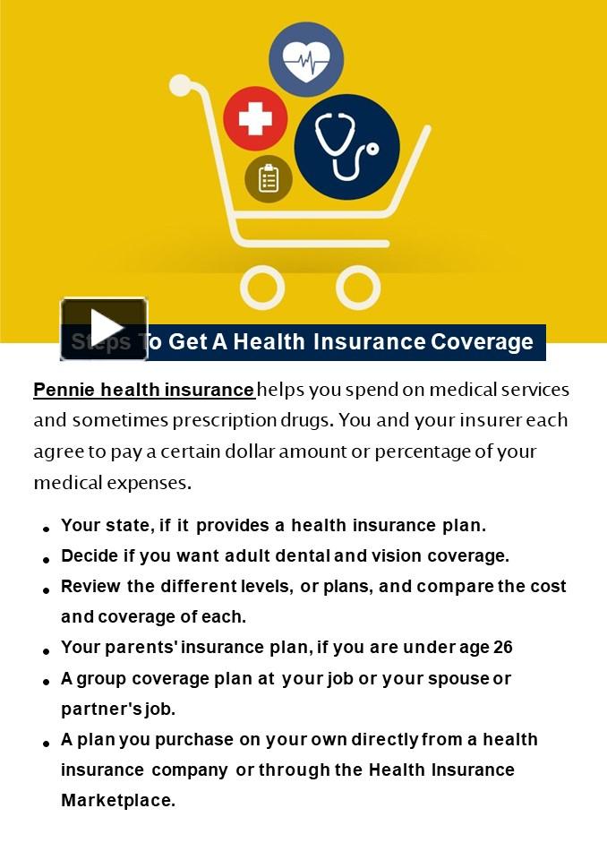 PPT – Steps To Get a Health Insurance Coverage PowerPoint presentation ...