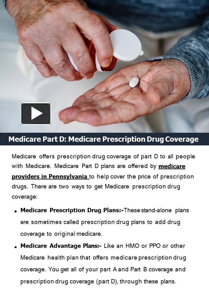 PPT – Medicare Part D: Medicare Prescription Drug Coverage PowerPoint ...