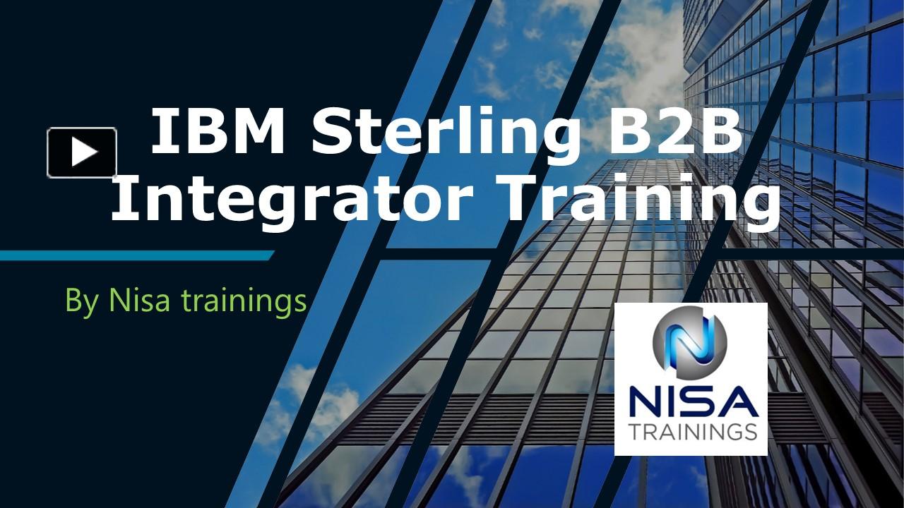 IBM Sterling B2B Integrator presentation | free to download