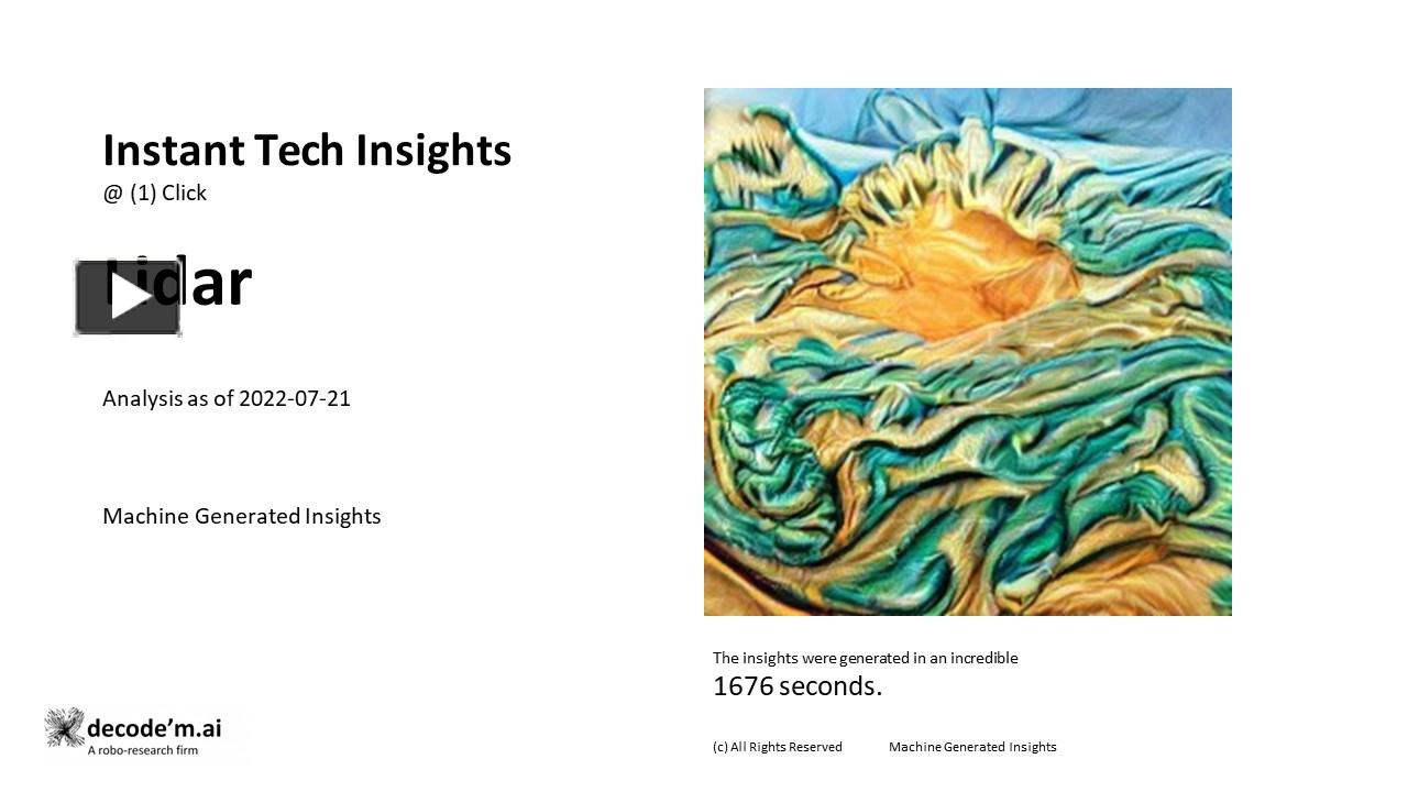 PPT – Instant Tech Insights Lidar on June 21st 2022 PowerPoint ...