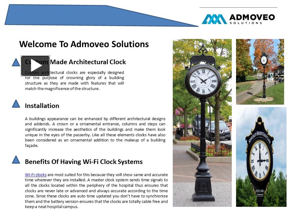 PPT – Custom Made Architectural Clock PowerPoint presentation | free to ...