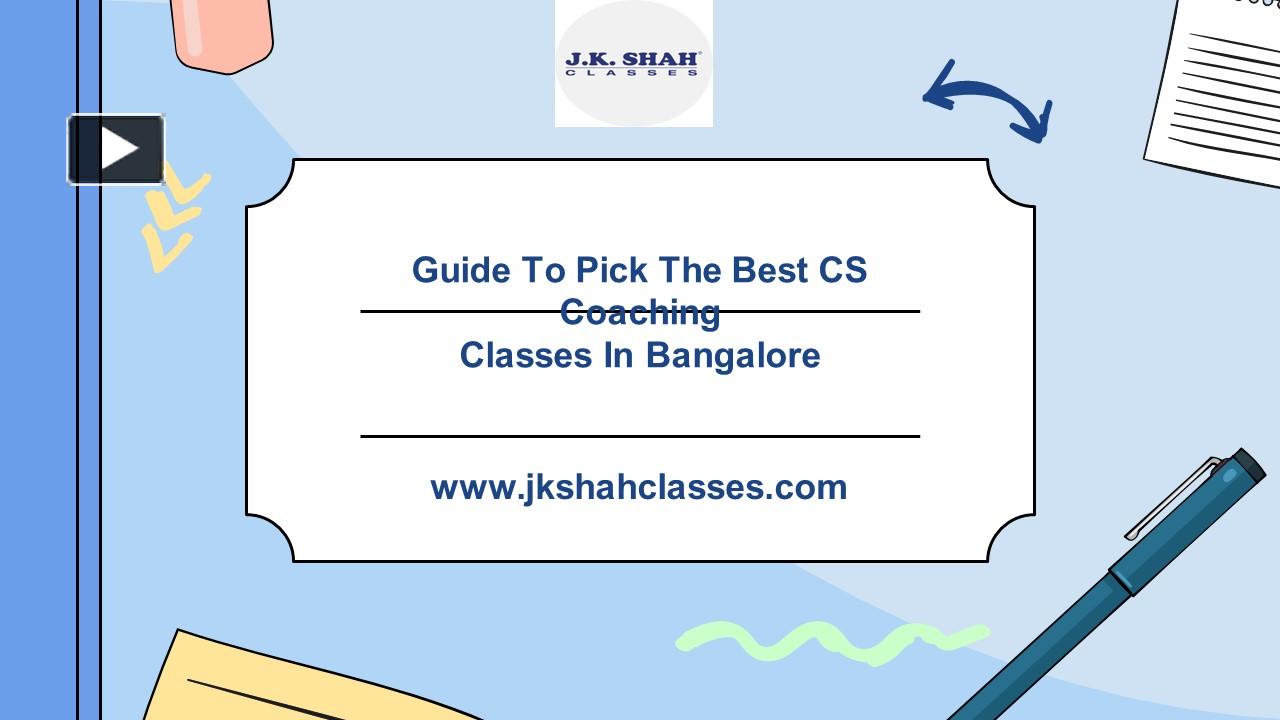 PPT – Guide To Pick The Best CS Coaching Classes In Bangalore ...