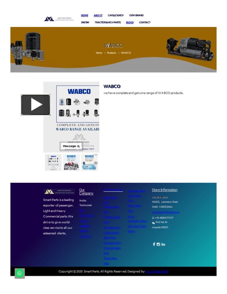 Wabco Aftermarket Parts Exporter from India presentation | free to download