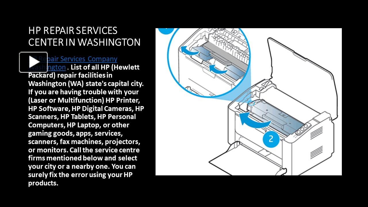 HP REPAIR SERVICES CENTER IN WASHINGTON presentation | free to download