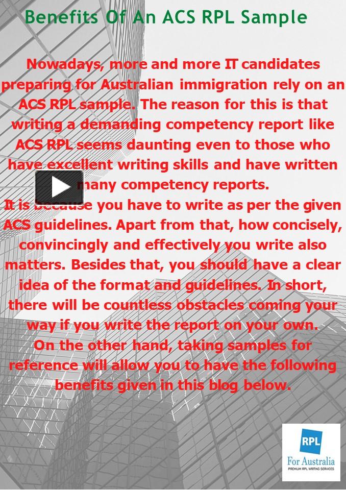 PPT – Benefits Of An ACS RPL Sample PowerPoint presentation | free to ...