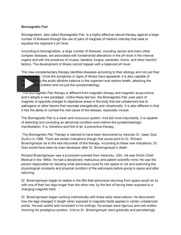 Biomagnetic Pair presentation | free to download