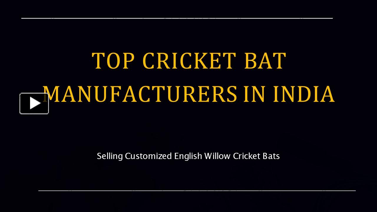 PPT – Custom English Willow Cricket Bat PowerPoint presentation | free ...