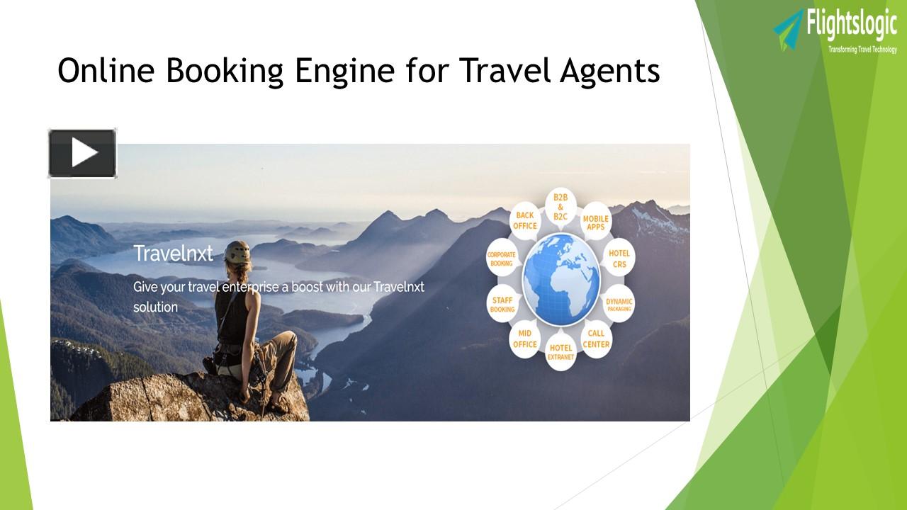 Online Booking Engine for Travel Agents (1) presentation | free to download