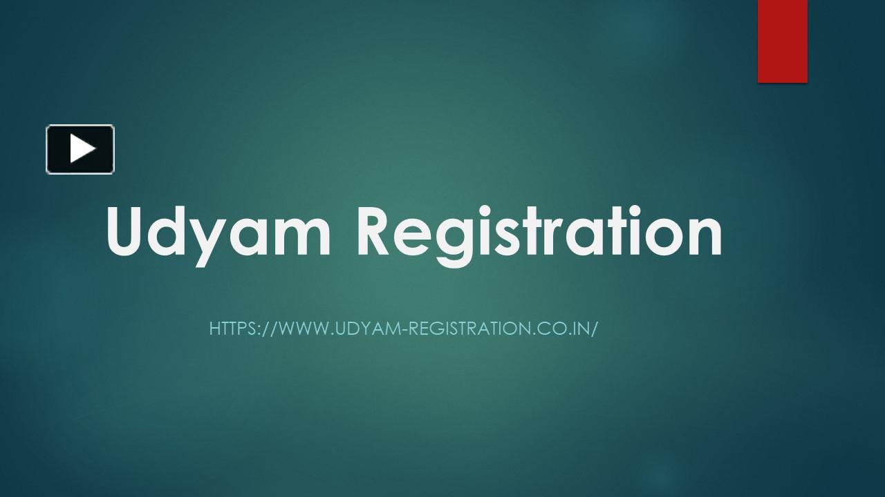 PPT – How to check Udyog Aadhar or Udyam Registration validity ...