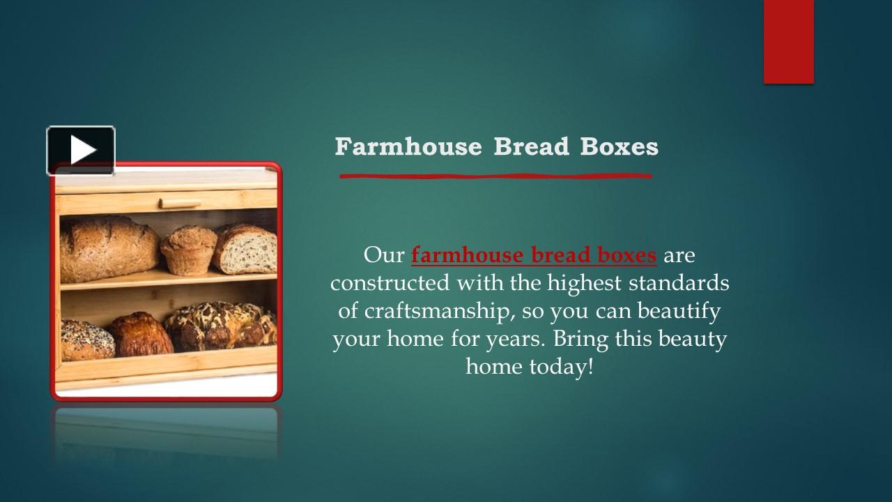PPT – Farmhouse Bread Boxes PowerPoint presentation | free to download ...