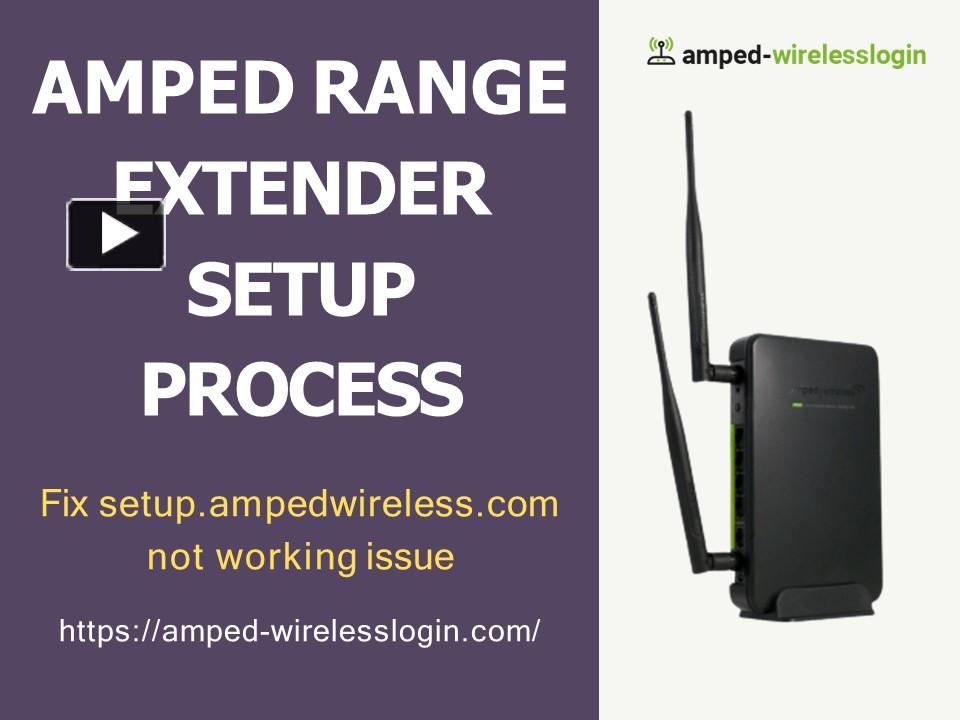 PPT – Amped wireless extender setup Guide | Setup.ampedwireless.com Not ...